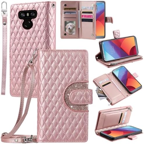 Amazon.com: Furill Phone Case for LG G6 Wallet Cover with and Crossbody ...