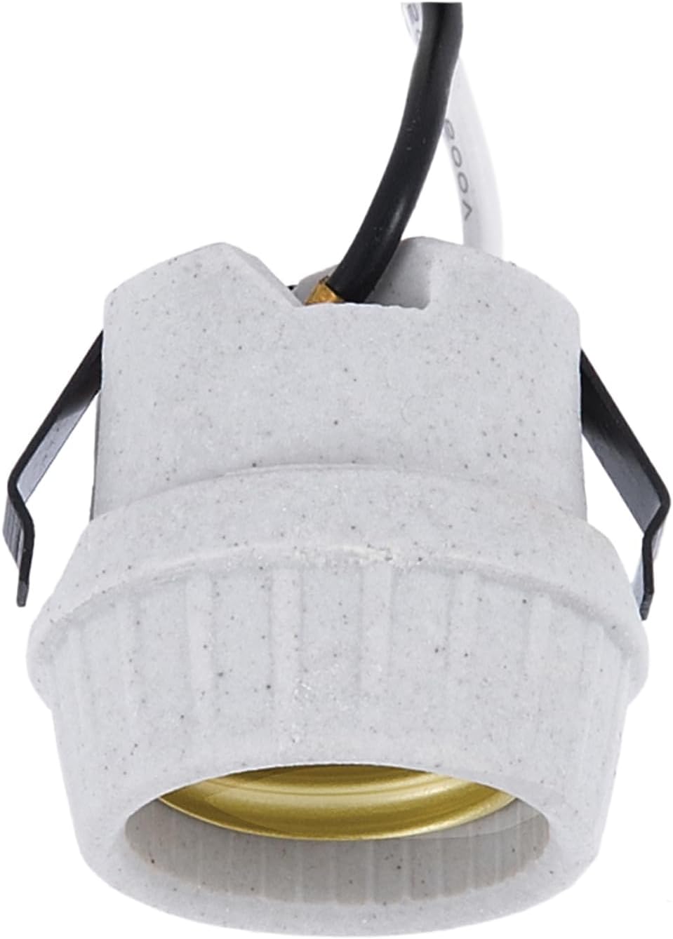 Amazon.com: B&P Lamp® Medium Base, U-Clip Snap-in Porcelain Keyless ...