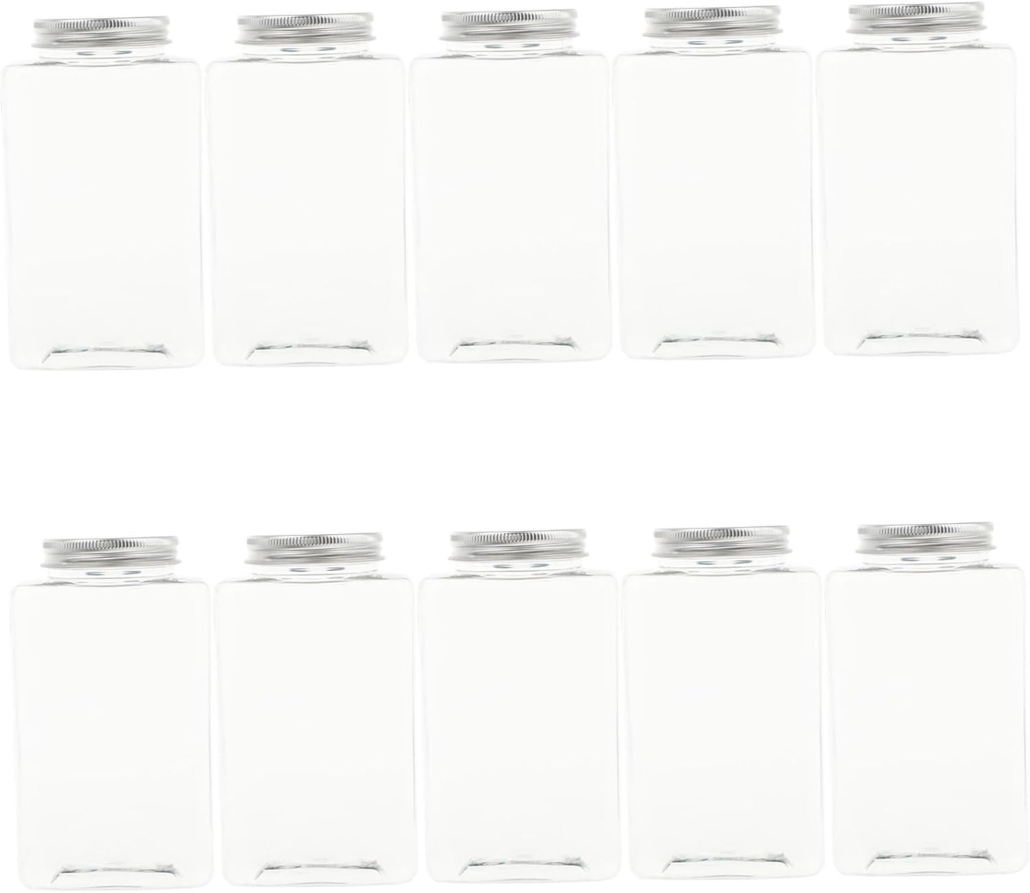 Amazon | NUOBESTY 10個 プラスチックドリンクボトル ワンオフジュースコンテナ テイクアウトのジュースカップ フルーツジュースカップ コーヒーカップ ペット 漏れ防止 ...