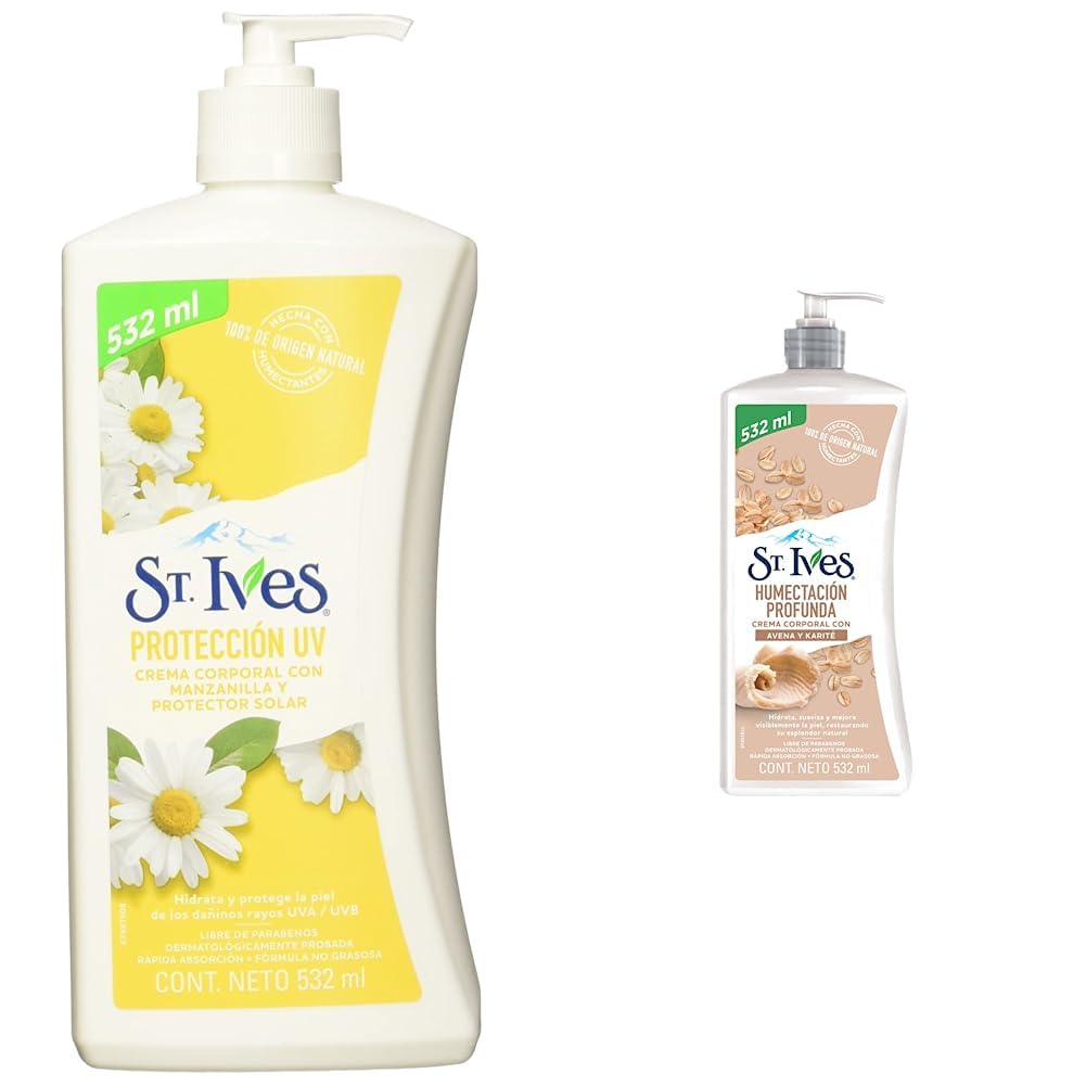 ST IVES crema corporal PROTECCIÓN UV 532ml + Crema Corporal ST.IVES ...