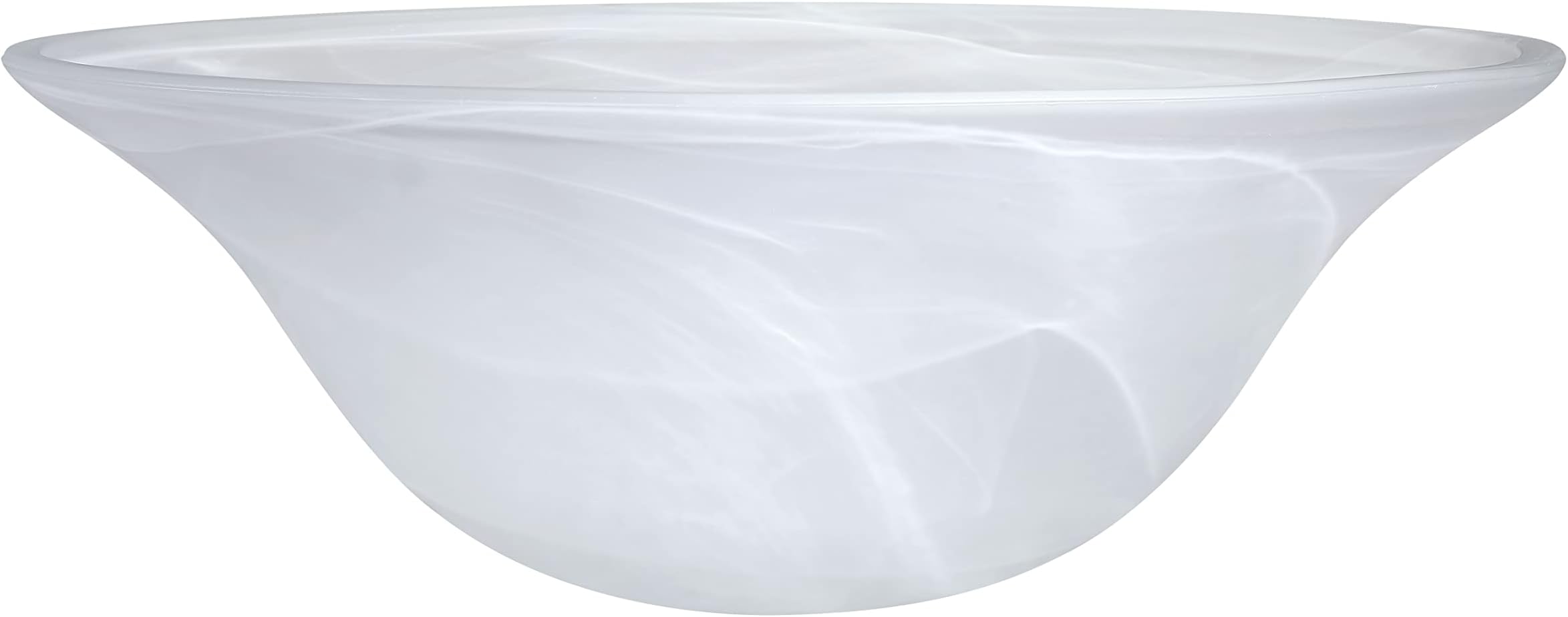 Amazon.com: B&P Lamp 10 Inch Diameter I.E.S Style White Opal Glass ...