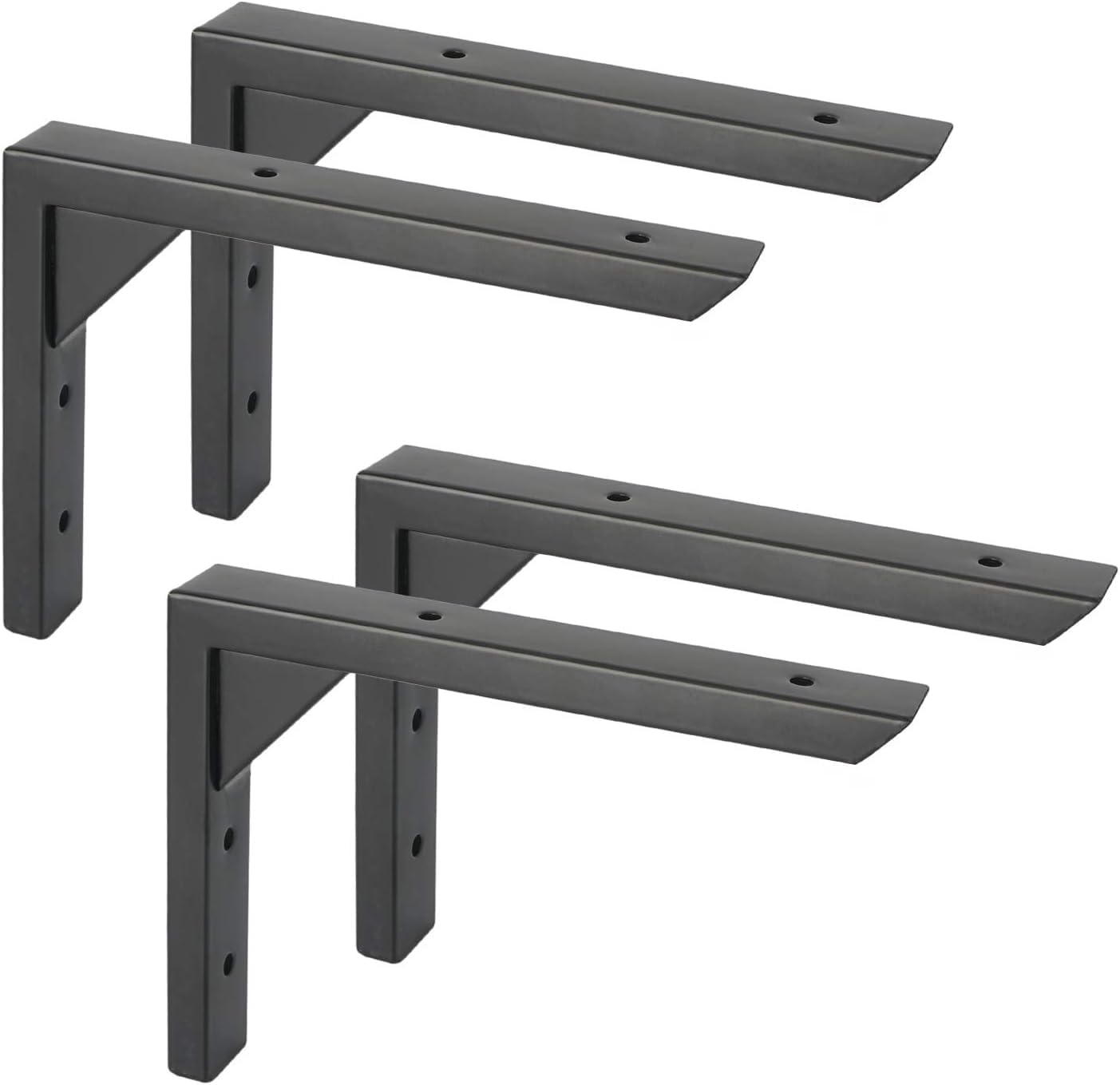 Edenic 2pcs Scaffold Board Gallows Shelf Brackets - 5x5 Inch Cast Iron ...