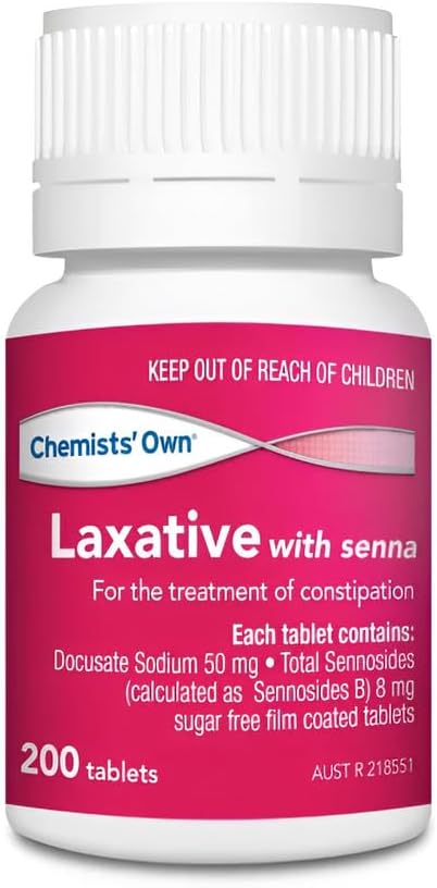 Chemists' Own Laxative with Senna 200 Tablets : Amazon.com.au: Health ...