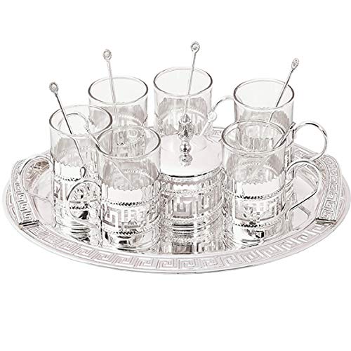 Buy EKAANI Silver Plated Kawa Set Online at Low Prices in India - Amazon.in