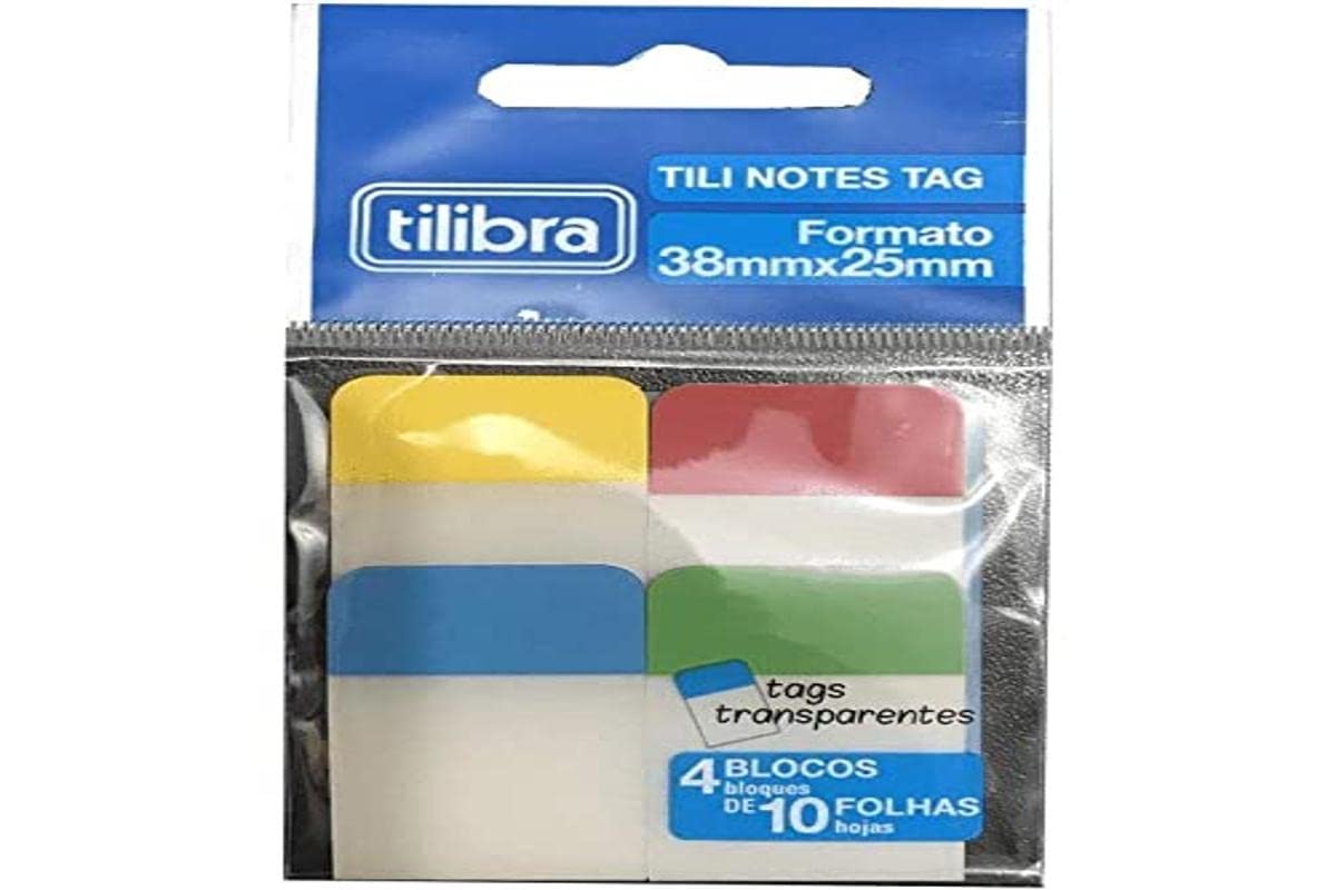 Tilibra - Tili Notes Tag 38mmX25mm 40 Folhas - 4 Cores : Amazon.com.br ...
