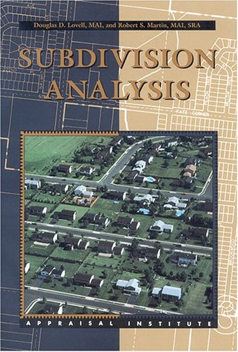 Amazon.com: Subdivision Analysis: 9780922154111: Lovell, Douglas D ...