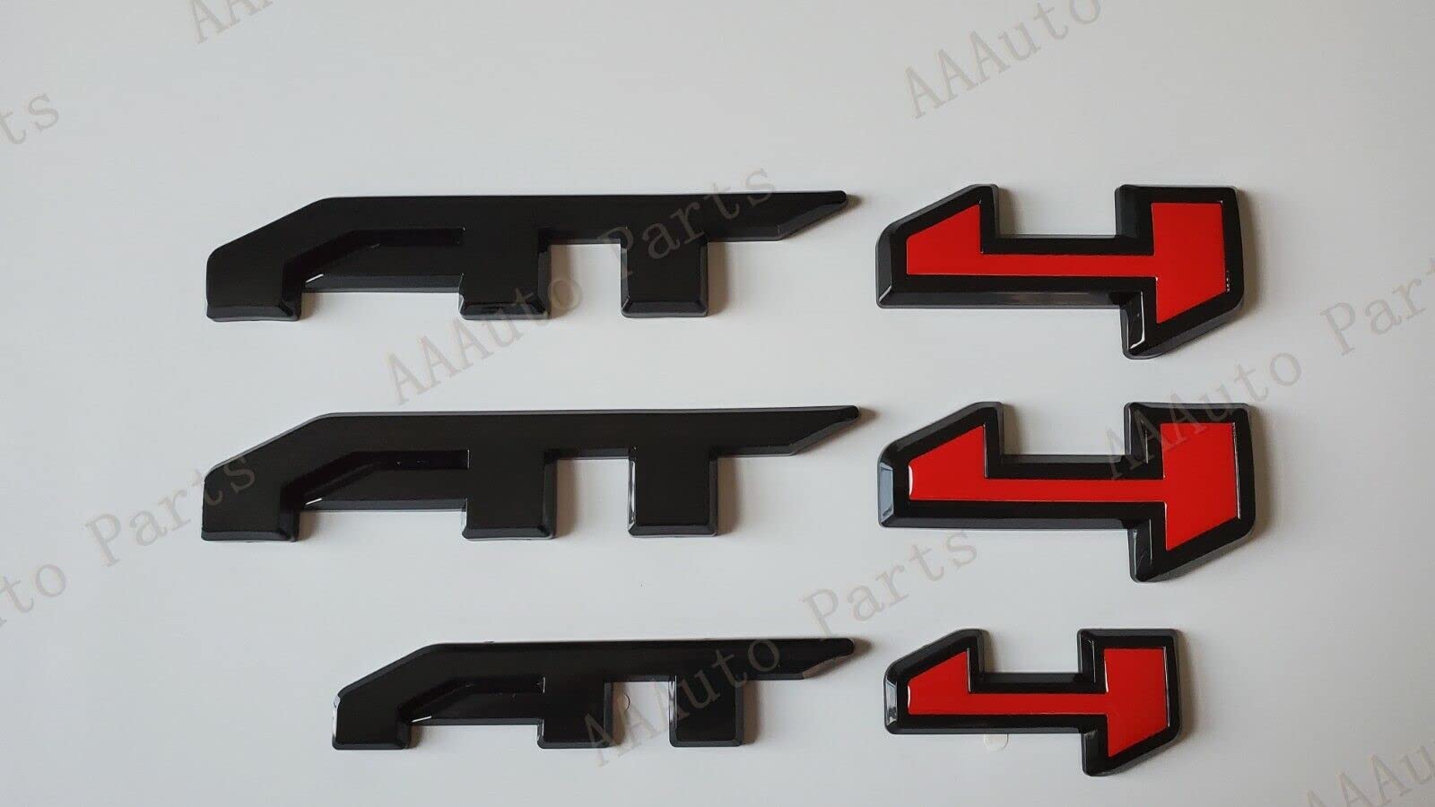 Amazon.com: 3Pc Kits AT4 Overlay Emblem Sierra Door Rear Badge Fit for ...