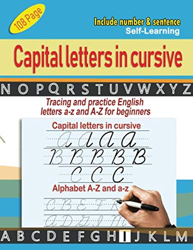 Capital letters in cursive: cursive handwriting workbook - Tracing and ...