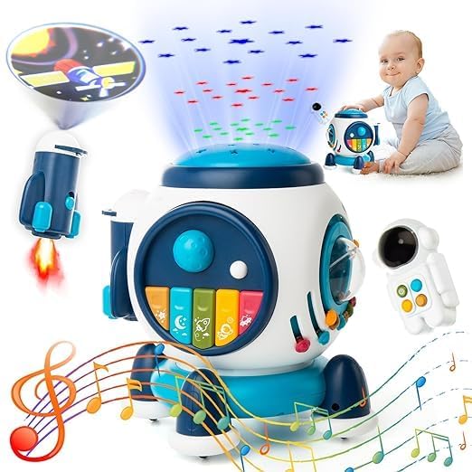 Buy FLUESTON Baby Musical Toys for Toddlers 1-3, New Light up Music ...
