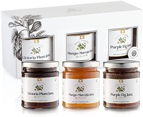Amazon.com : Gourmanity Set of 3 Jam Gift Set, Jellies and Preserves ...