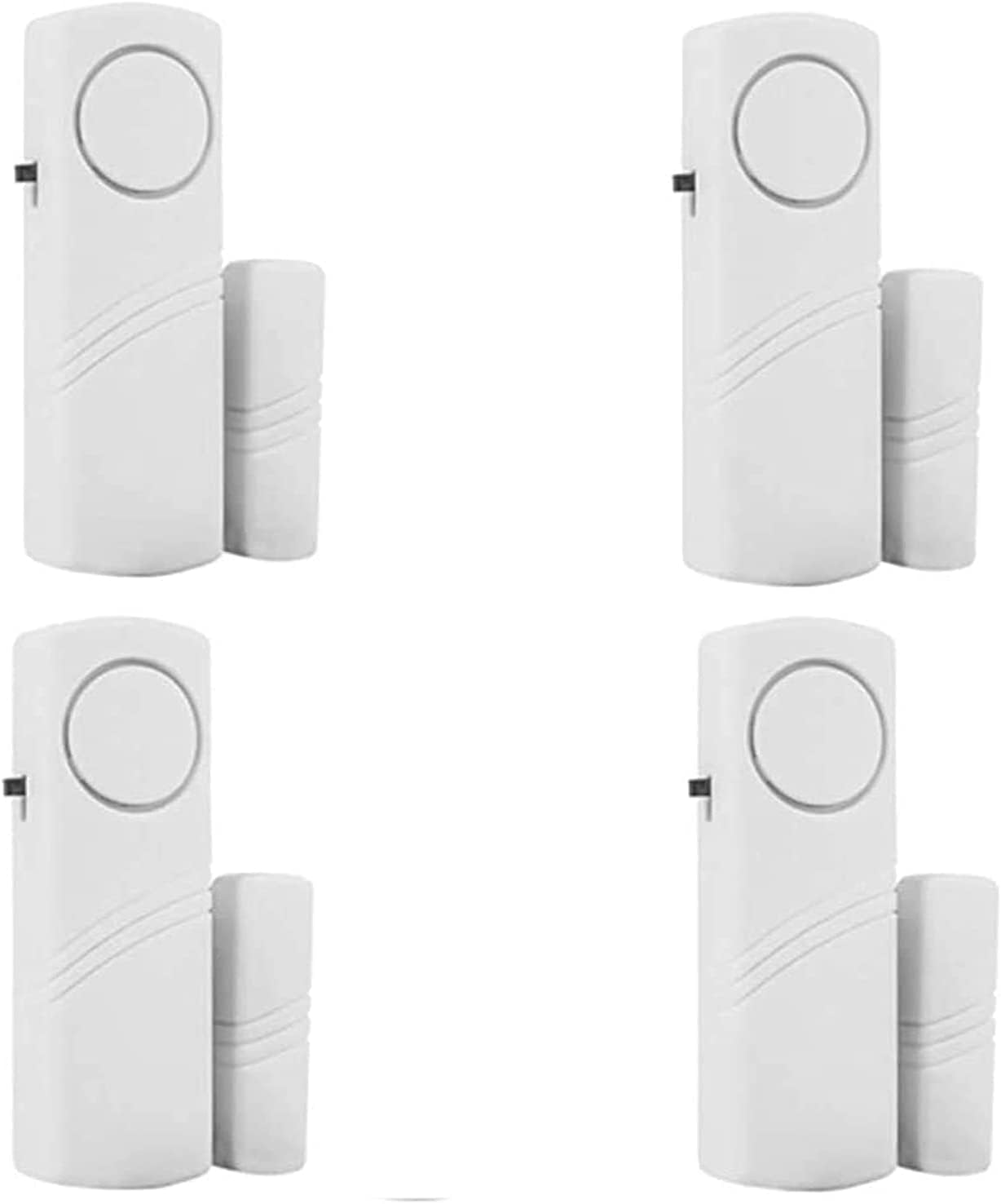 4 Pack Security Window/Door Alarm, Door Open Chime, Magnetic Burglar ...
