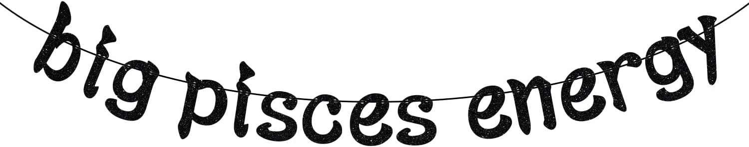 Amazon.com: GJdundun Big Pisces Energy Banner, Pisces Season, Pisces ...