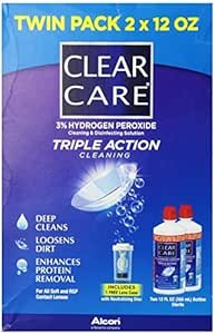 Amazon.com: Alcon Clear Care with Lens Case, Twin Pack, 12 oz ea (Pack ...