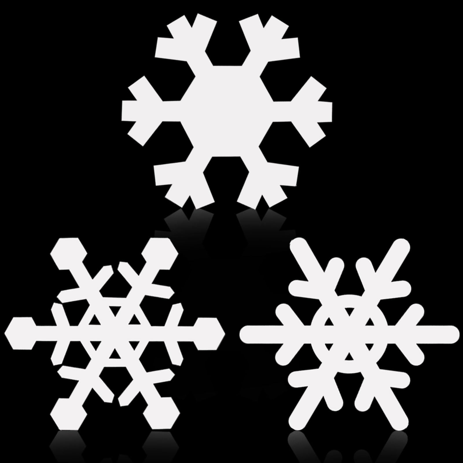 Snapklik.com : 6 Pcs Large Christmas Wooden Snowflake Decor 12" White ...
