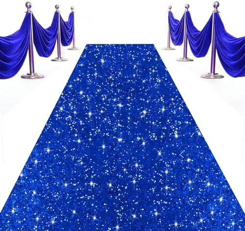 Amazon.com: Blue Carpet Runner for Party, 10 x 2ft, Graduation Prom ...