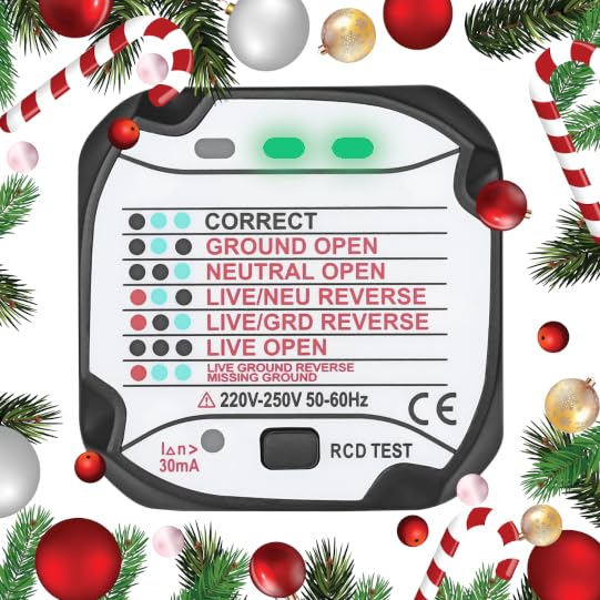 Earth Potential Socket Tester for UK 13amp 240v Power Socket – Checks ...