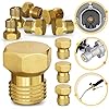 Amazon.com : Natural Gas Orifice – Propane Orifice Kit 10 Pcs Brass Jet Nozzle Set with 0.5mm ...