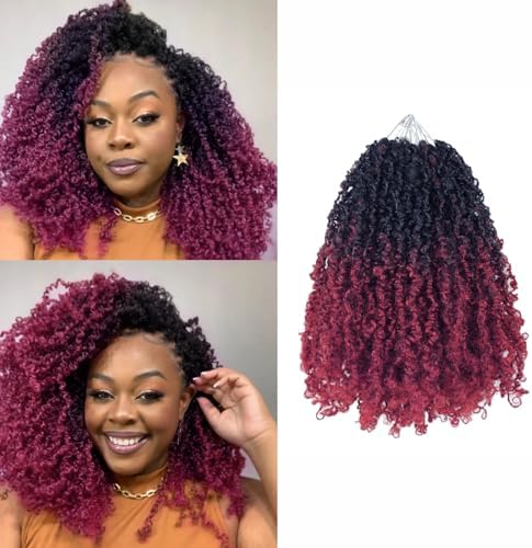 Amazon.com : Haftaluv Yanky Twist Crochet Hair 12 Inch 9 Packs Pre ...