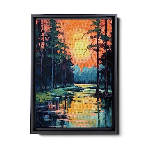 Small Acrylic Landscape Paintings Small Landscape Painting Forest,