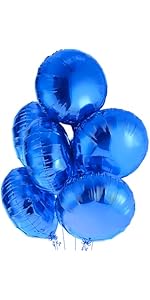 Amazon.com: KatchOn, Light Blue Happy Birthday Balloon Banner - 16 Inch ...