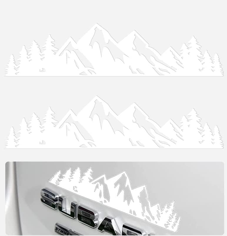2 Pcs Vinyl Mountain Car Decals Snow Decal Sticker Car Decals Mountain ...