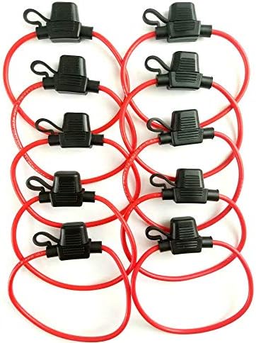 Amazon.com: VANTRONIK Waterproof Mini Inline Fuse Holder with 16 Gauge ...
