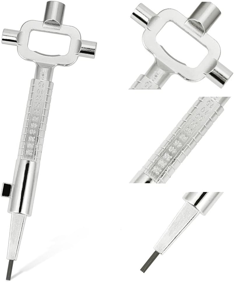 DOUSELLA Universal Bauschlüssel Zinklegierung Architektenschlüssel ...