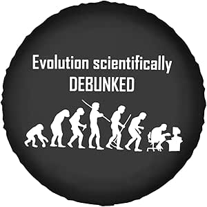 Amazon.com: Evolution Scientifically Debunked Tire Covers, Spare Tire Type Cover Wheel Fit for ...