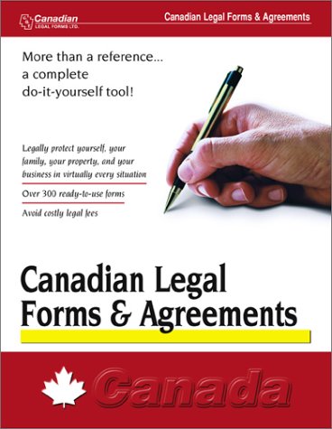 Canadian Legal Forms and Agreements: Canada: C.G.T. Canadian Legal ...