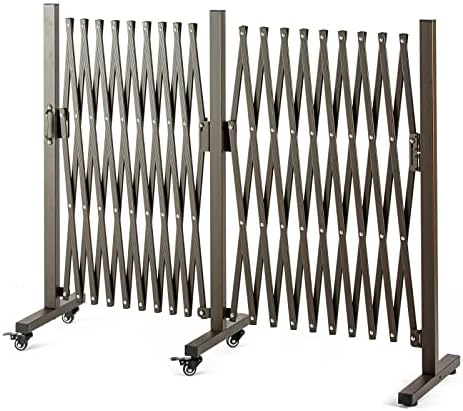 Amazon.com: Zonon 16.4 Feet Expandable Security Gate Aluminum Portable ...