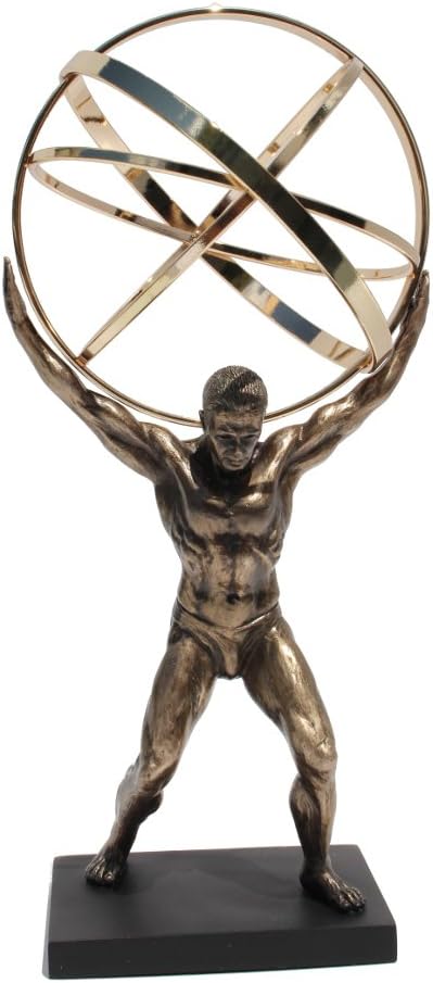 Amazon.com: VERONESE Atlas Carrying The Celestial Spheres Statue 9 Inch ...