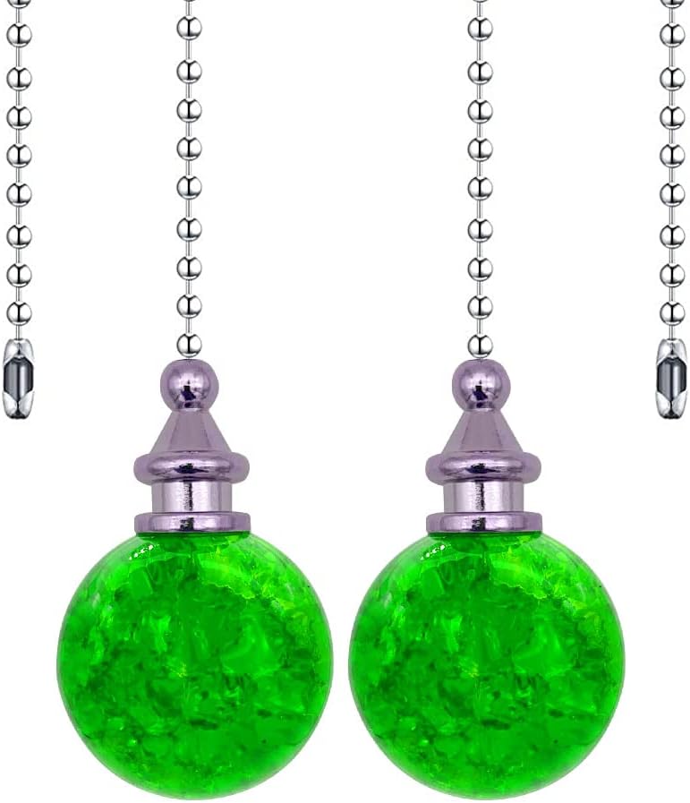 2 Pack Dotlite Crystal Ceiling Fan Pull Chain Accessories, Decorative ...