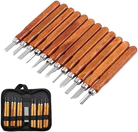 Wood Carving Tools, LASIEYO 12Pcs Professional Wood Carving Tools Set ...