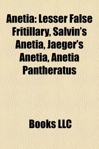 Anetia: Lesser False Fritillary, Salvin's Anetia, Jaeger's Anetia ...