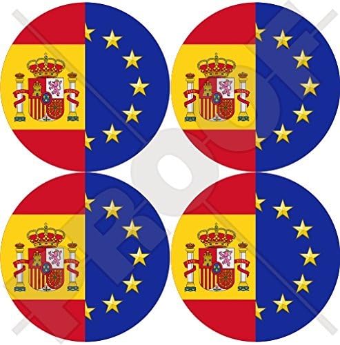 Amazon.com - EUROPE European Union-Spain Flag Roundels EU-ES Spanish ...