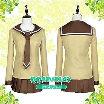 Amazon.co.jp: Manga Cos Cosplay Costume, Sankya-Mitsuba, Odagiri ...