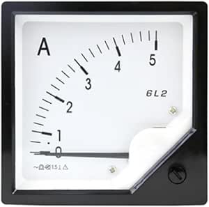 Amazon.co.jp: FUERLI Square 80*80mm AC 6L2 Amp Analog Meter 1-1000A ...