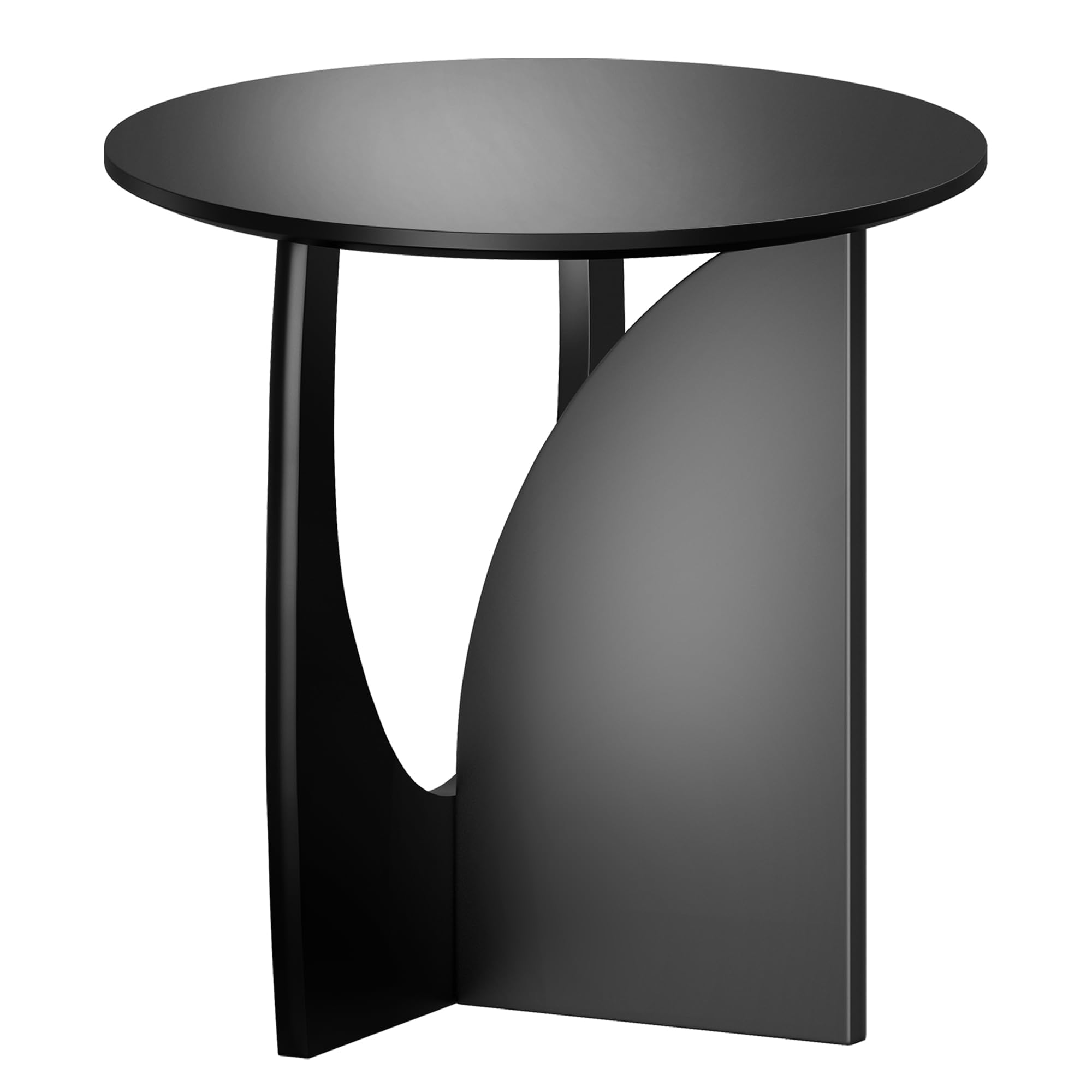 Amazon.com: Permory Round Side Table, Solid Wood End Table for Living ...