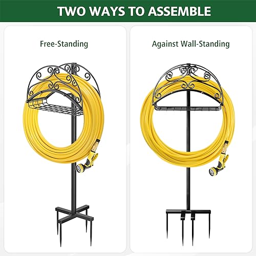 Snapklik.com : Garden Hose Holder Hose Reel, Detachable Hose Reel Heavy ...