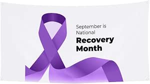 Amazon.com: National Recovery Month Banner Party Backdrop Holiday ...