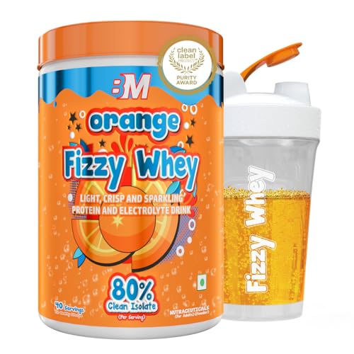[Orange]|Clear Whey Protein isolate + Electrolytes|80% Protein,0g ...