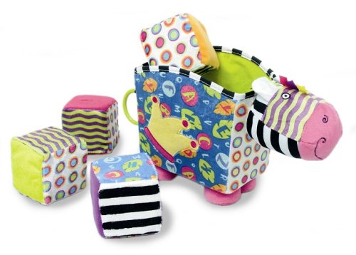 Amazon.com: Manhattan Toy Royal Jungle Zebra Blocks : Toys & Games