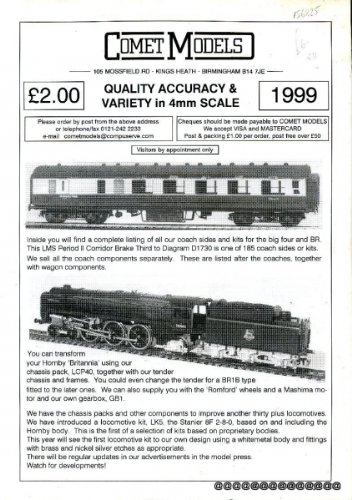 Comet Models Quality & accuracy in 4mm Scale: Sales Catalogue: Amazon ...