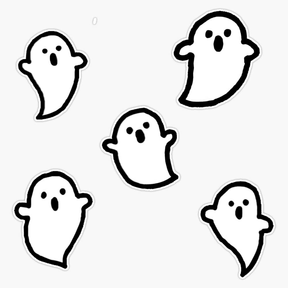 Amazon.com - cute ghosts pack Sticker Bumper Sticker Vinyl Decal 5"