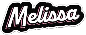 Amazon.com - Melissa Name Sticker - Waterproof Durable Vinyl Decal for ...