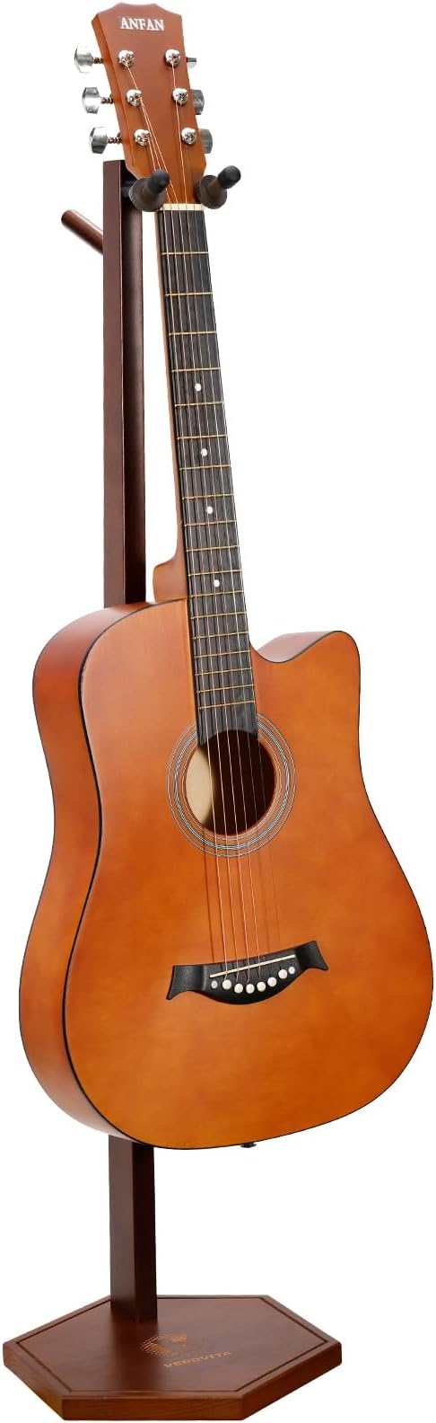 Amazon.com: Saintfield Studios Oak Guitar Stand - Single Freestanding ...