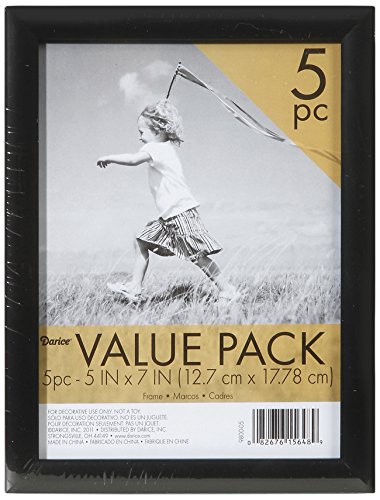 Value Pack Easy Frames - Black - 5 x 7 inches - 5 pieces : Amazon.in ...