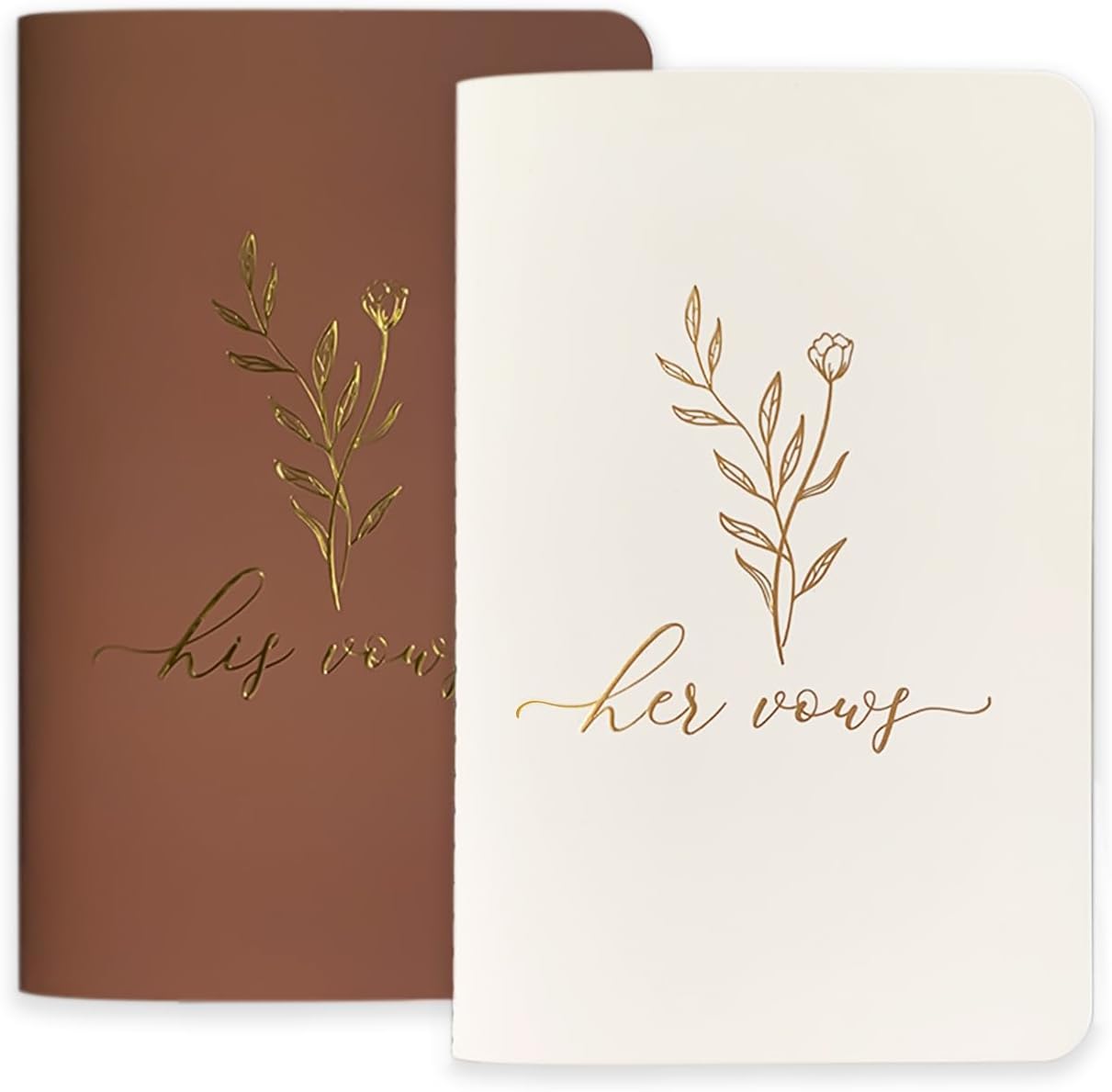 Amazon.com : Vow Books Set of 2 Elegant His and Hers Vow Books 48 Pages ...