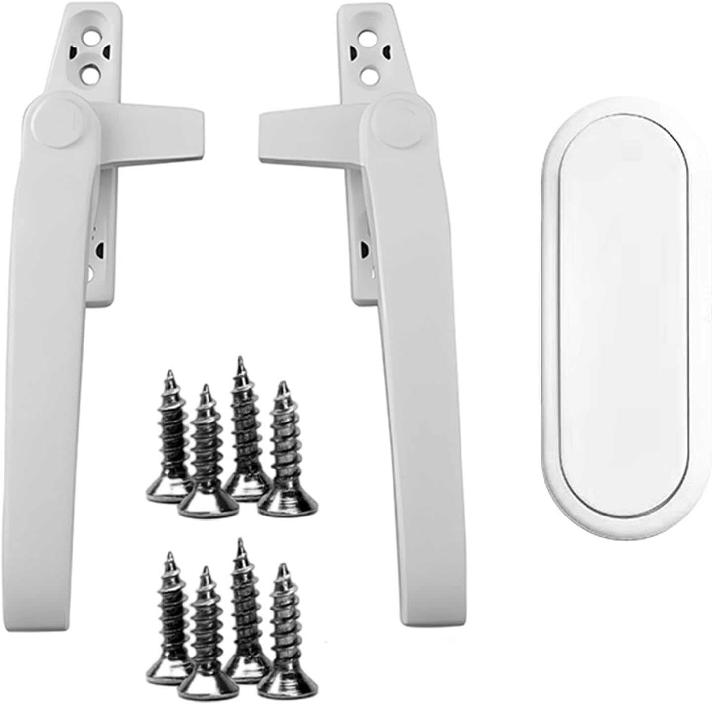 Window Handles With Safety Lock Set, Universal Aluminum Alloy Window ...