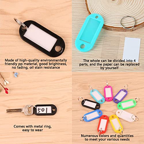 Plastic Key Ring Key Label Key Fob Writeable for Labelling Plastic Key ...